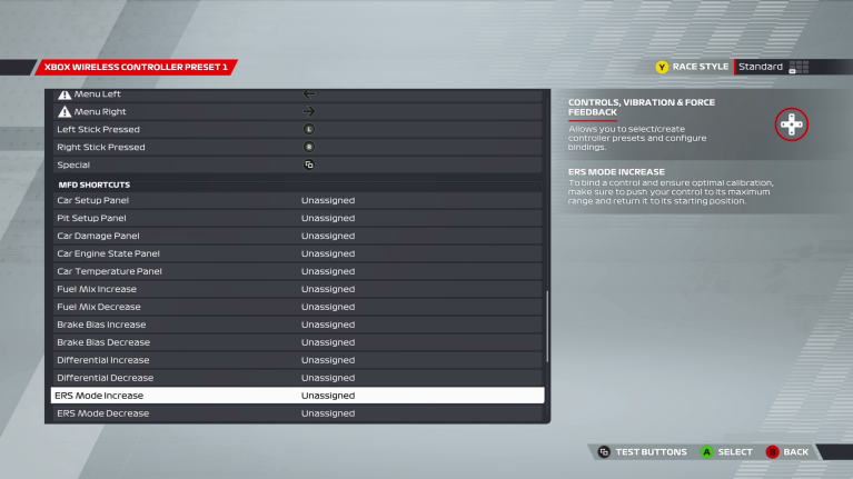 F1® 22 Controls For Xbox Series X - An Official EA Site