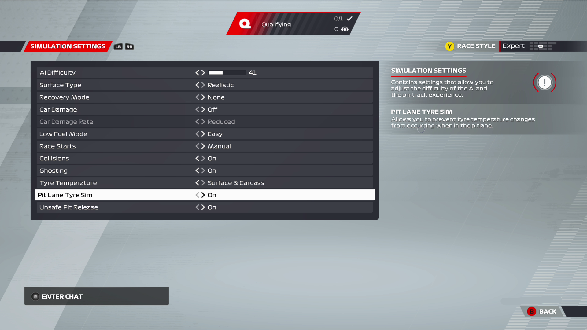 F1® 22 Simulation Settings For Xbox Series X - An Official EA Site