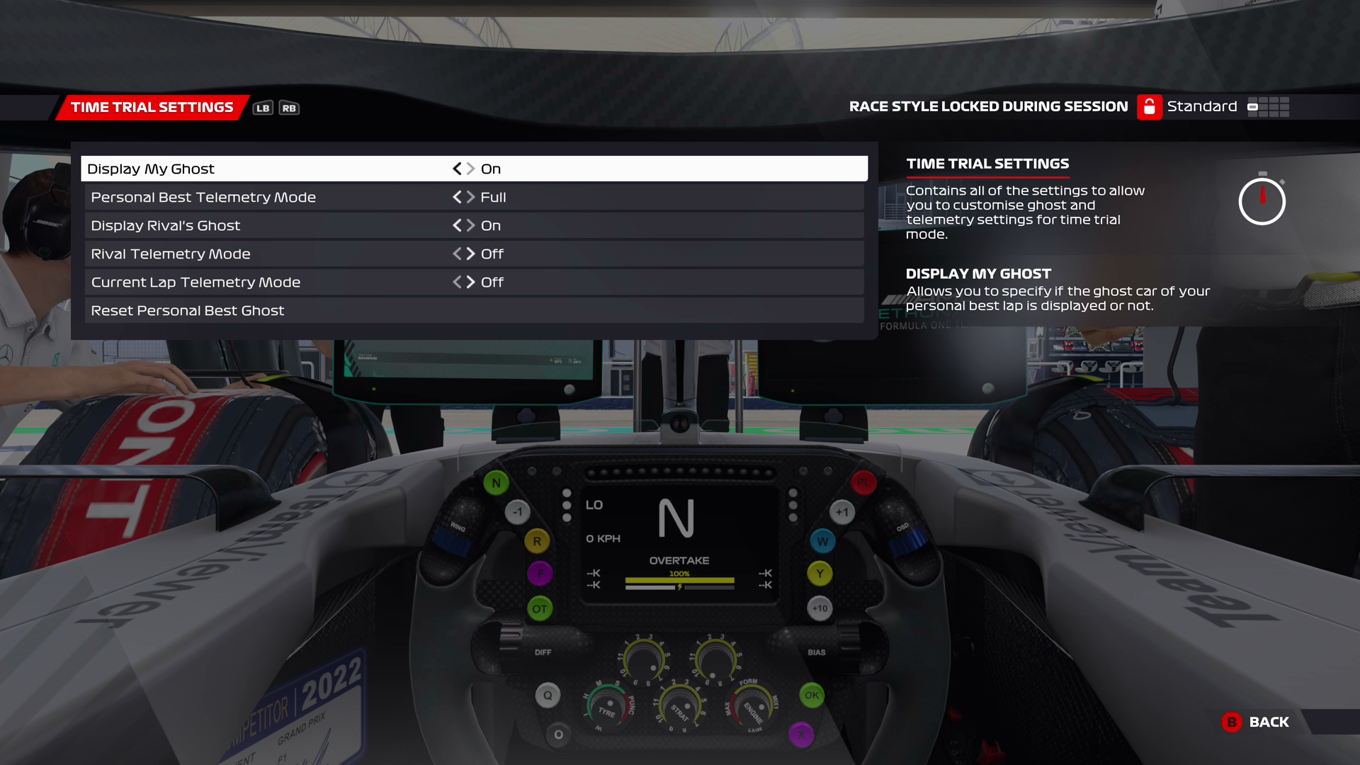 F1® 22 Time Trial Settings For Xbox Series X - An Official EA Site