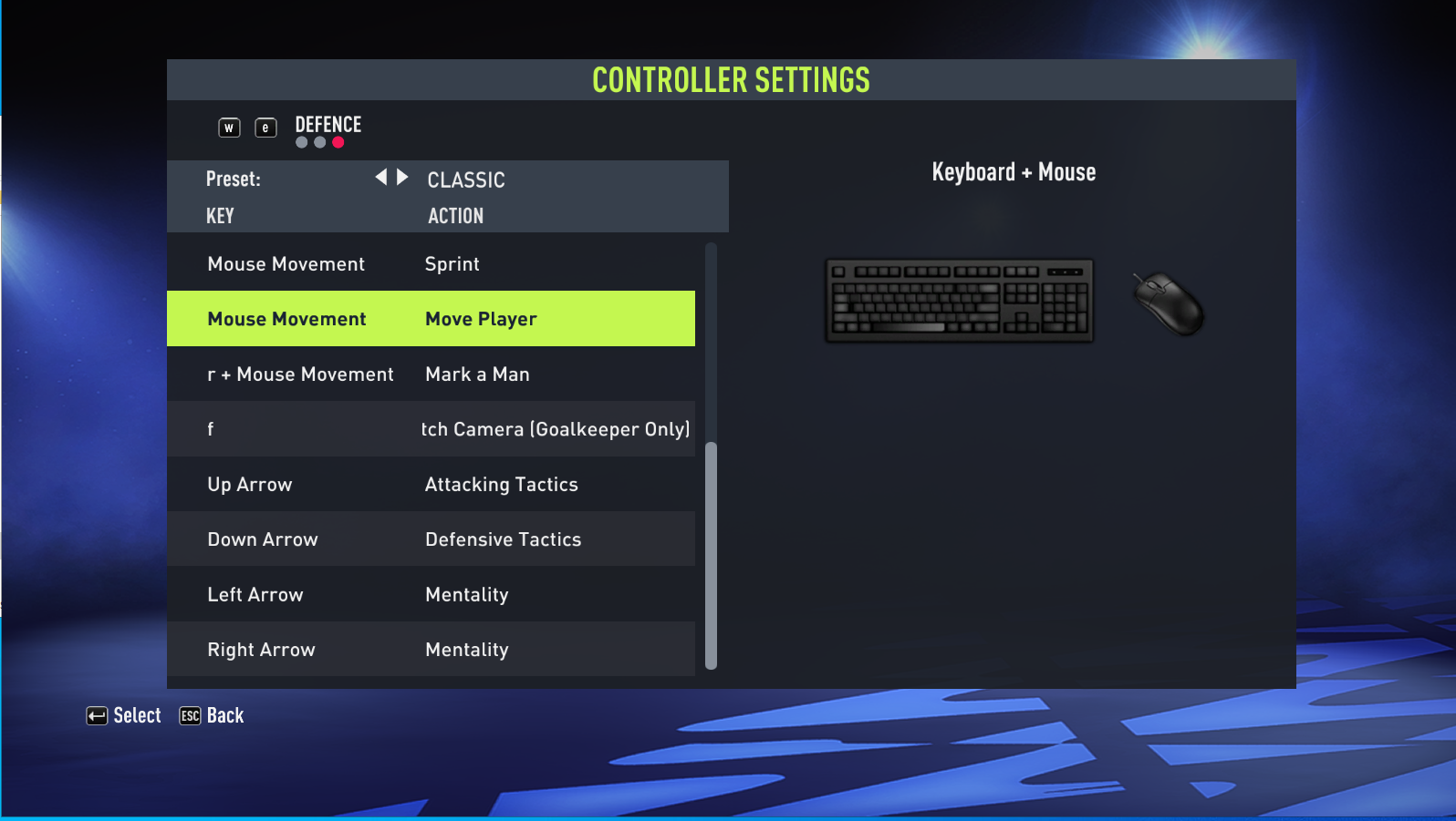 Fifa 22 Customise Controls Settings For Pc An Official Ea Site