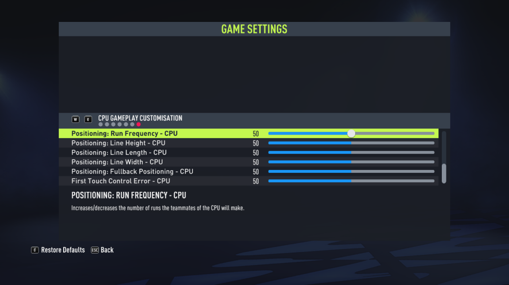 FIFA 22 Game Settings For PC - An Official EA Site