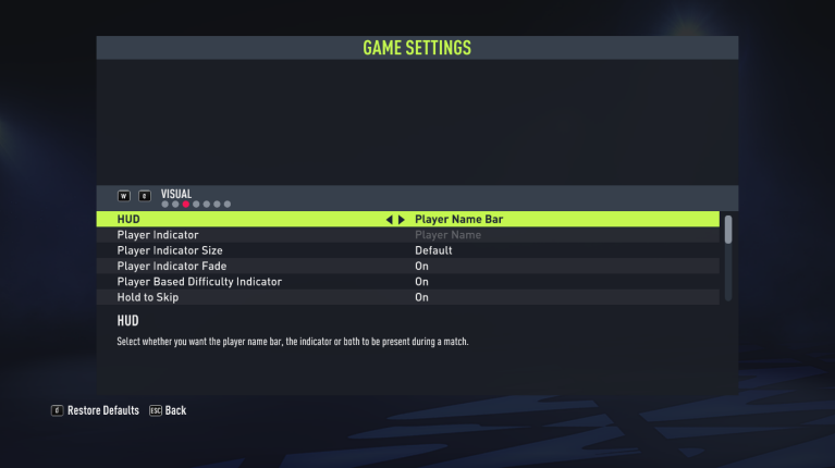 FIFA 22 Game Settings For PC - An Official EA Site