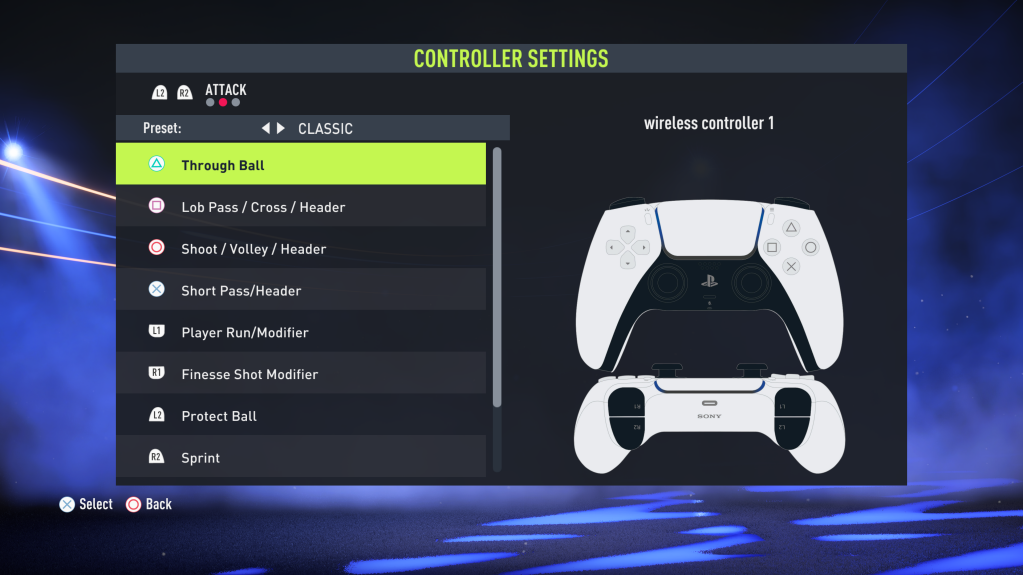 FIFA 22 Customise Controls Settings For PS5 - An Official EA Site