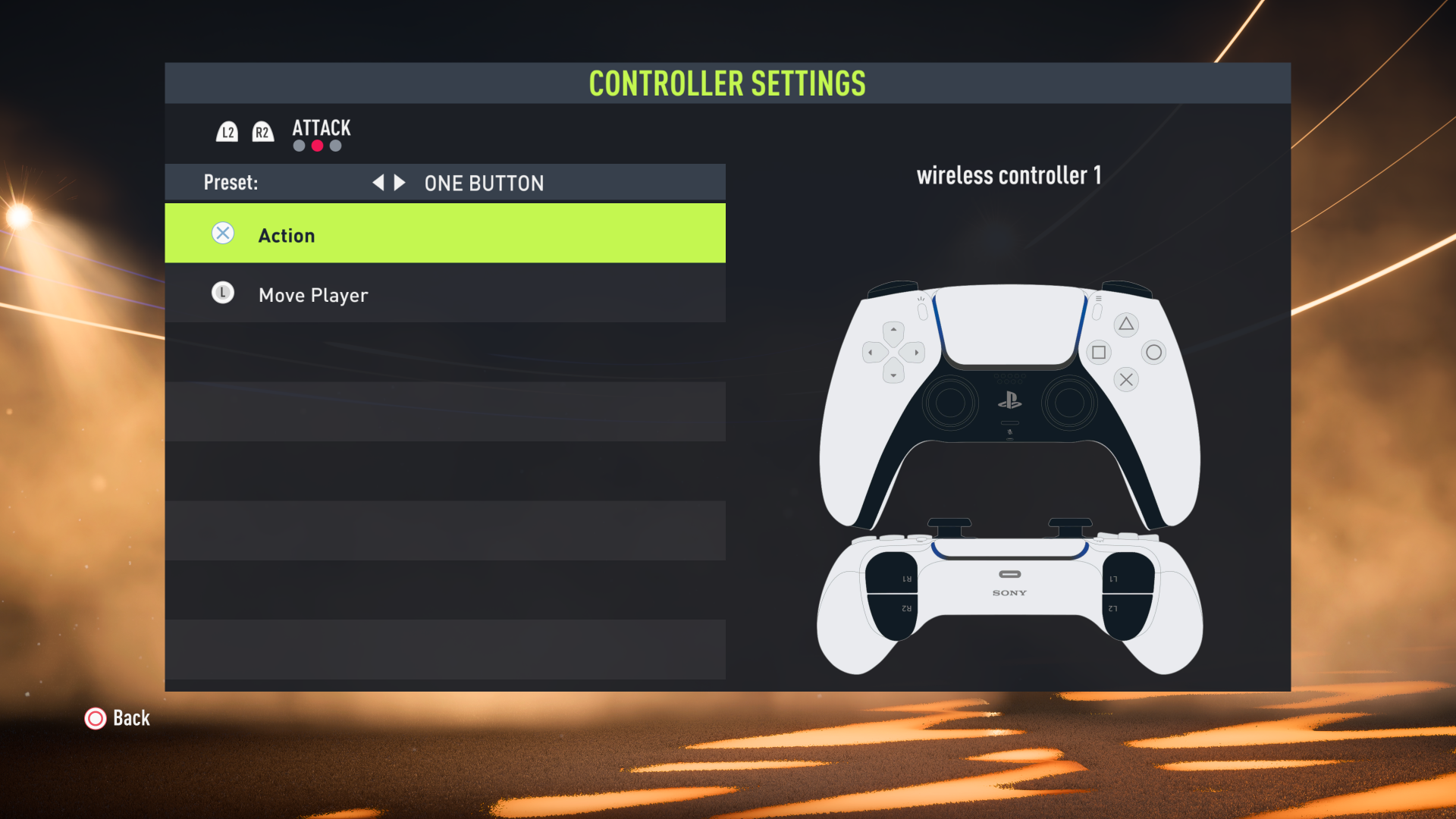 FIFA 22 Customise Controls Settings For PS5 - An Official EA Site