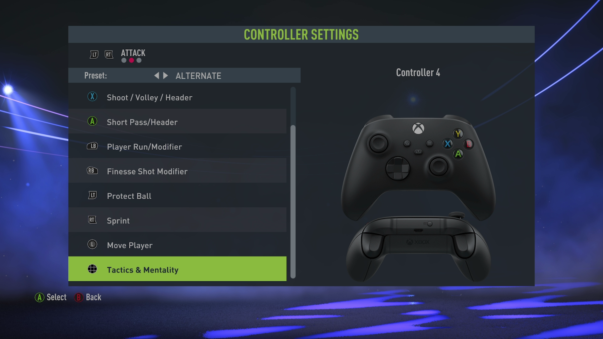 FIFA 22 Customise Controls Settings For Xbox Series X - An Official EA Site