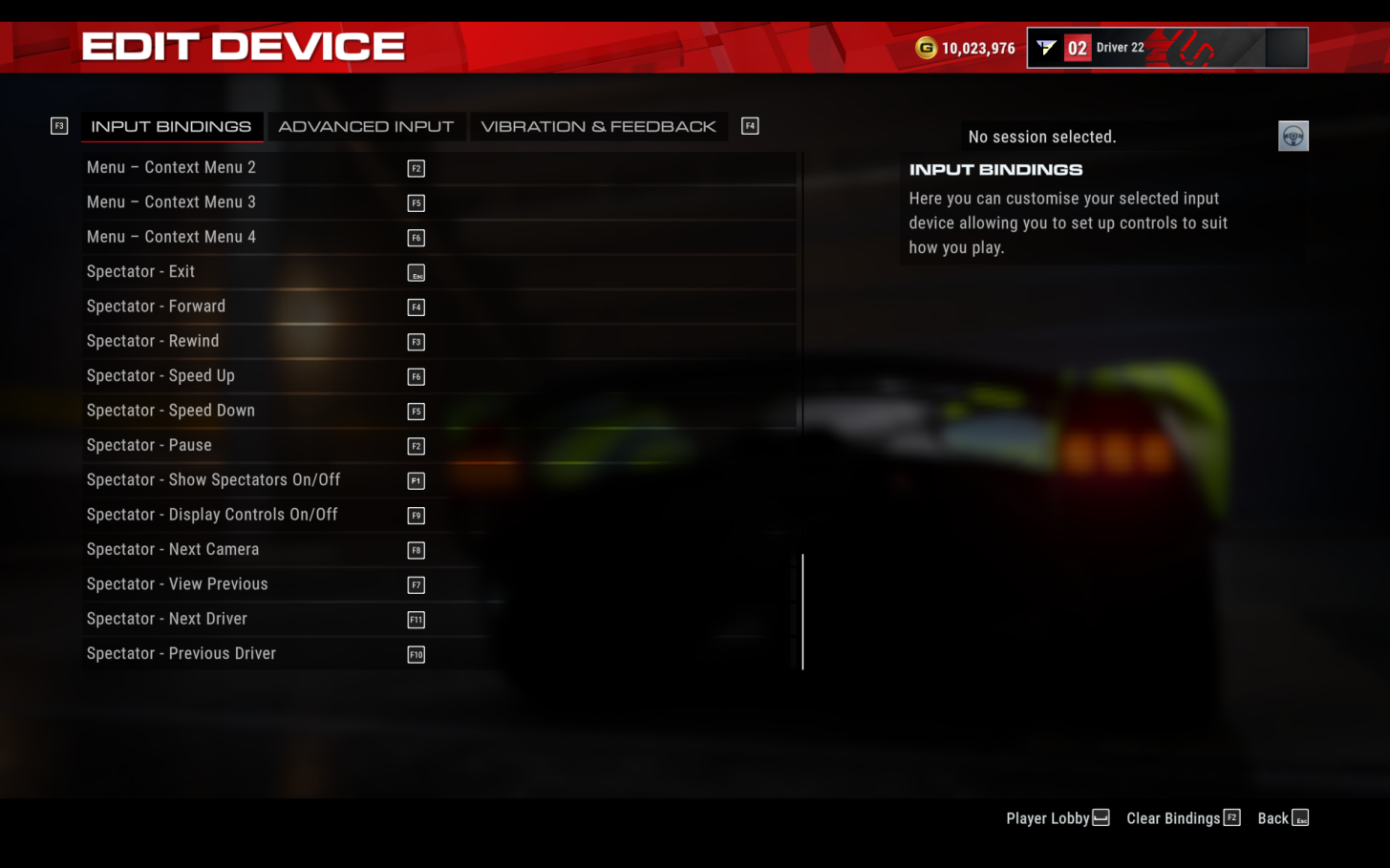 GRID Legends Controls Settings For PC - An Official EA Site