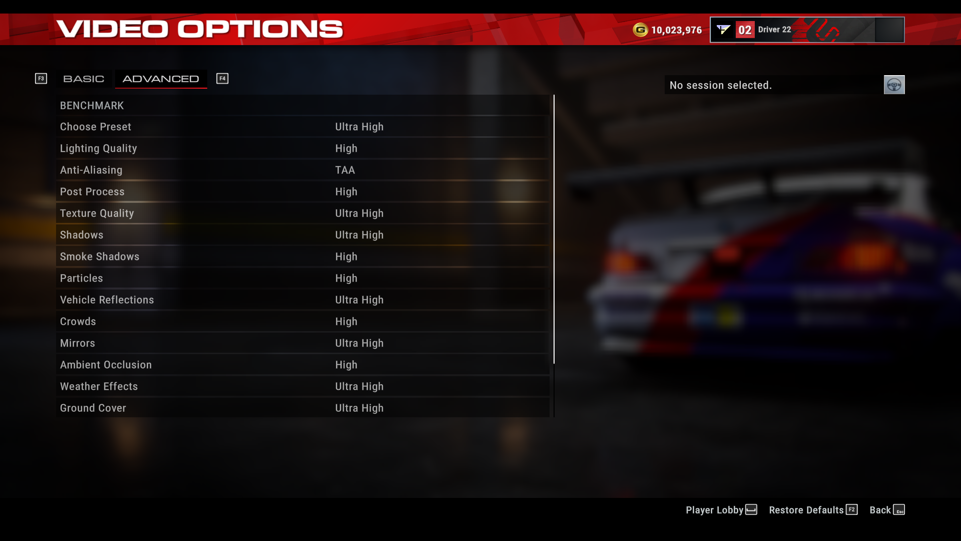 GRID Legends Video Settings For PC - An Official EA Site