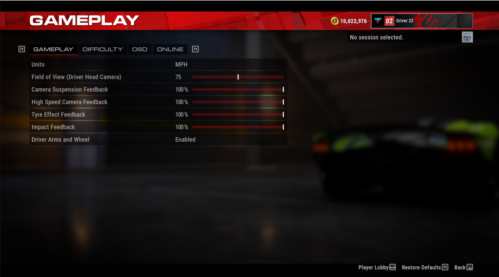 GRID Legends Gameplay Settings For PC - An Official EA Site