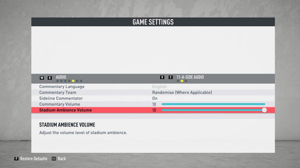 FIFA 20 Game Settings For PC - An Official EA Site