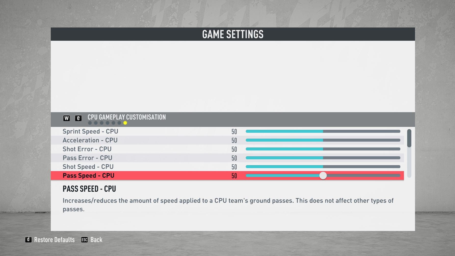 FIFA 20 Game Settings For PC - An Official EA Site