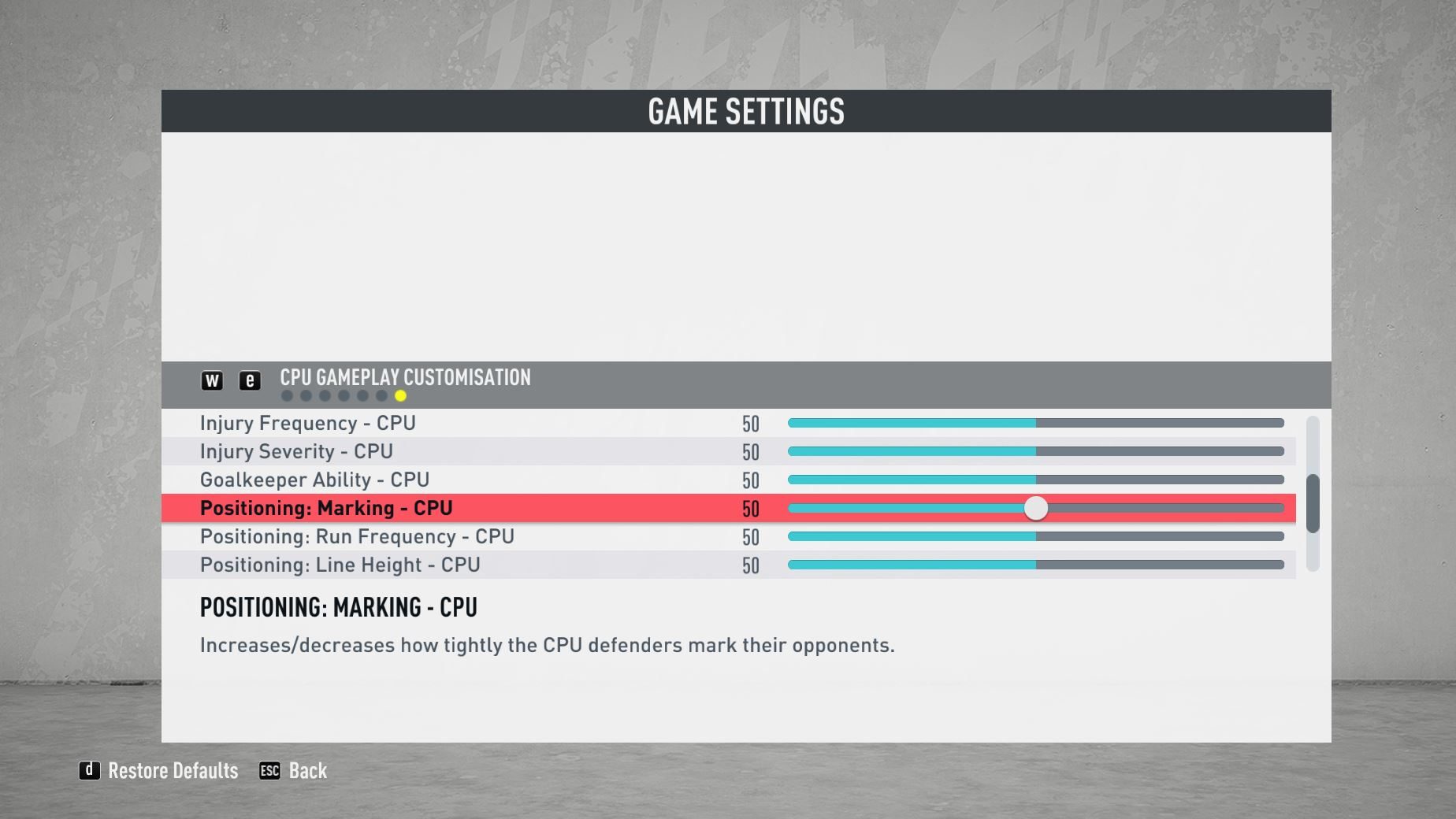 FIFA 20 Game Settings For PC - An Official EA Site