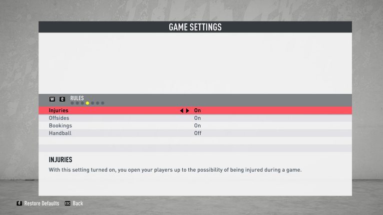FIFA 20 Game Settings For PC - An Official EA Site