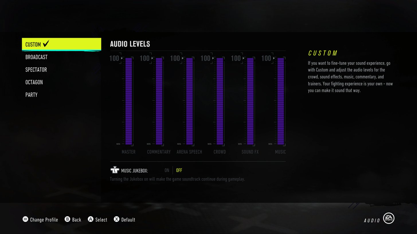 UFC 4 Accessibility Resources For Xbox One - An Official EA Site