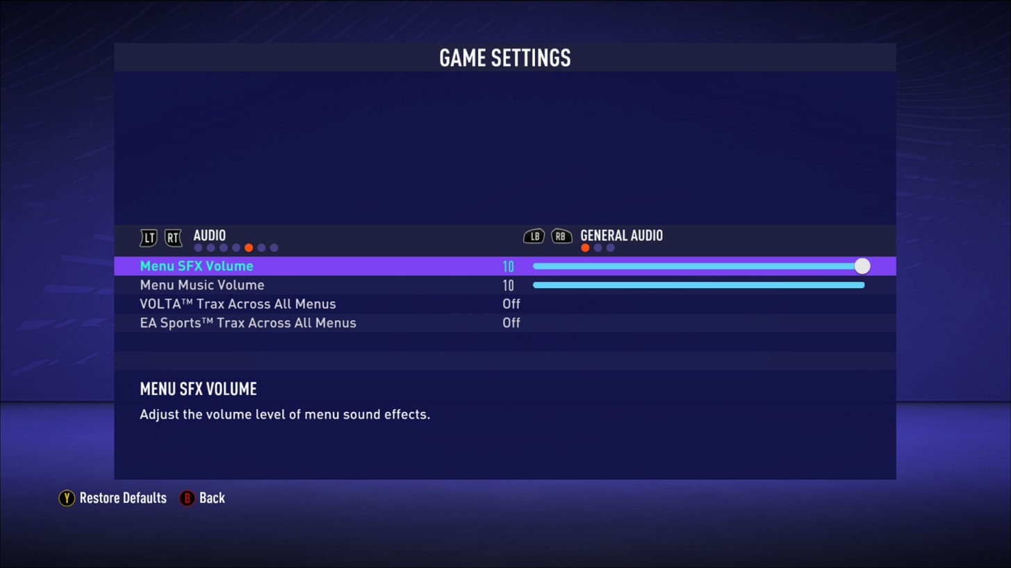 FIFA 21 Accessibility Features