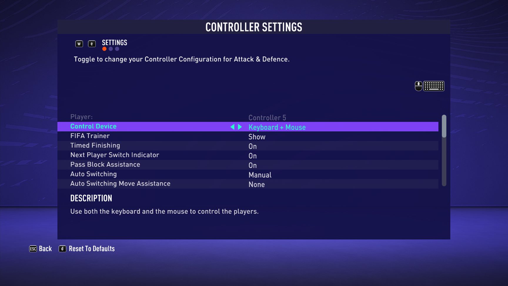 FIFA 21 Accessibility Resources For PC - An Official EA Site
