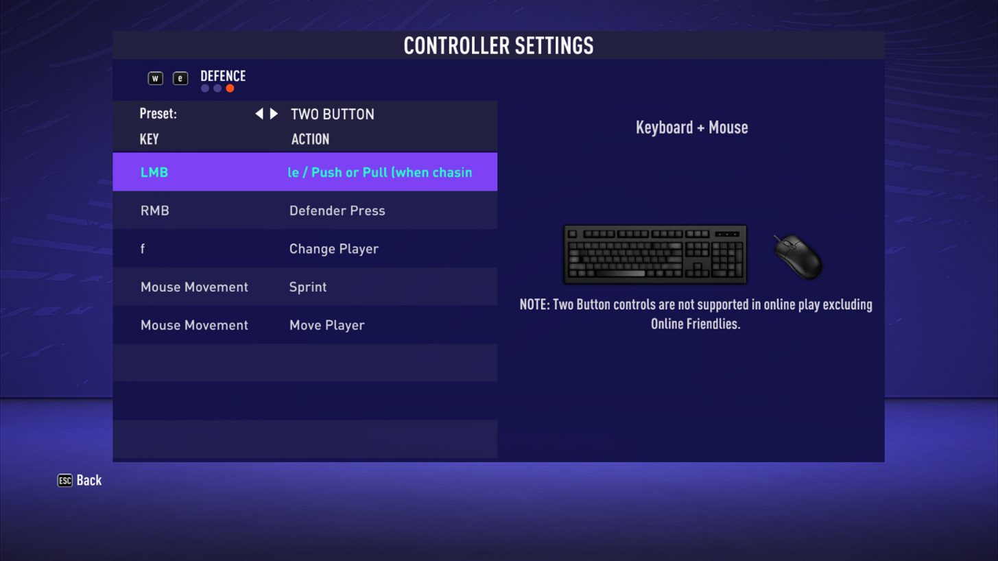 FIFA 21 Controller Settings For PC - An Official EA Site