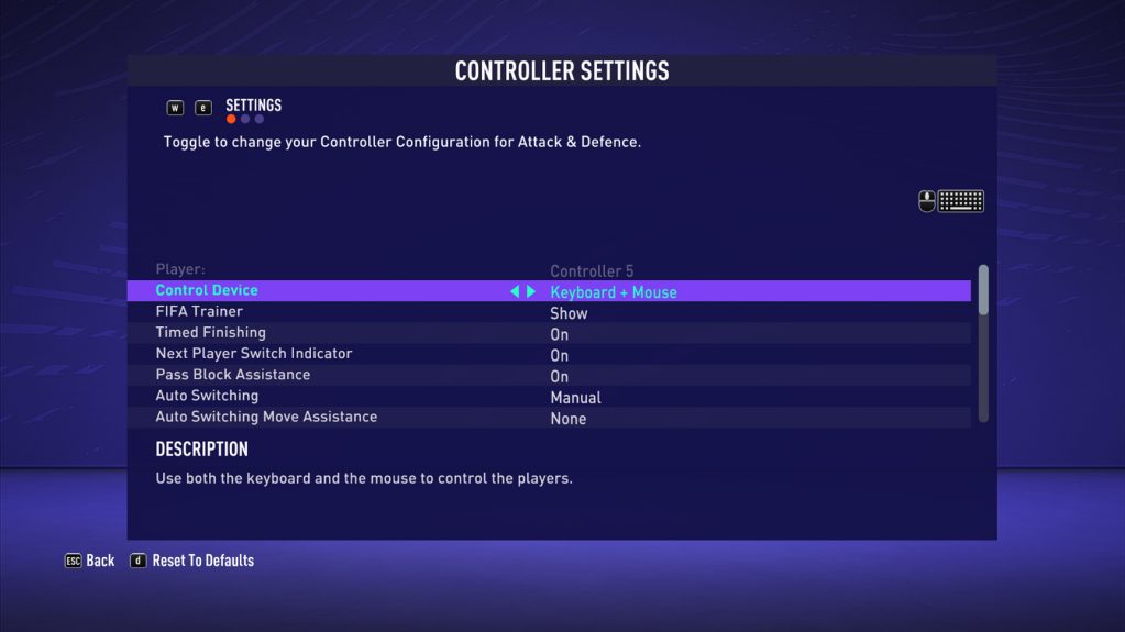 FIFA 21 Controller Settings For PC - An Official EA Site