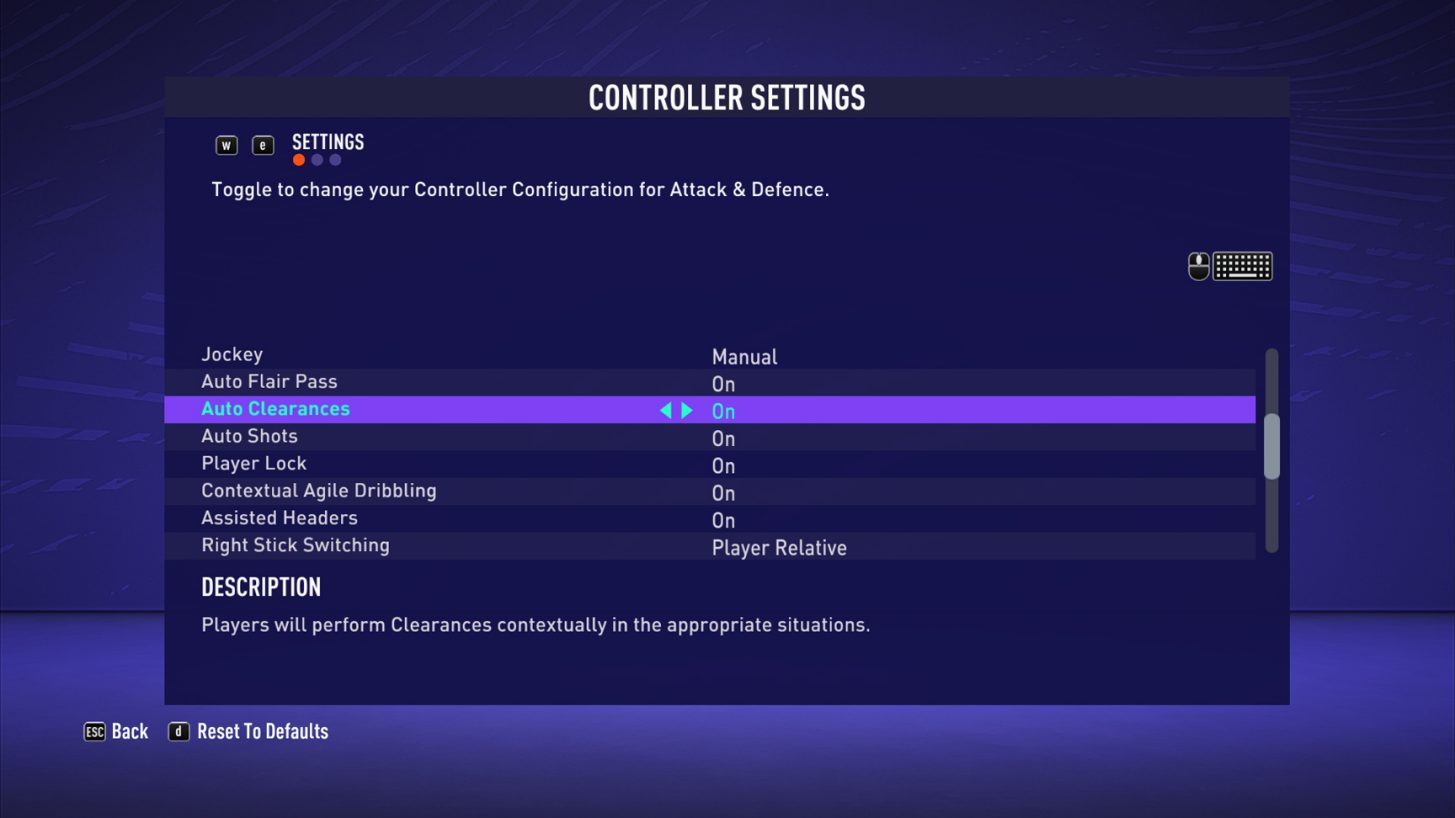 FIFA 21 Controller Settings For PC - An Official EA Site