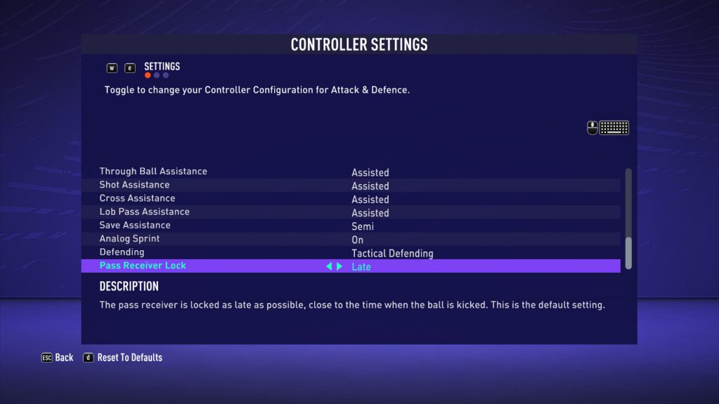 FIFA 21 Controller Settings For PC - An Official EA Site