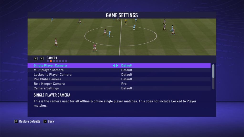 FIFA 21 Game Settings For PC - An Official EA Site