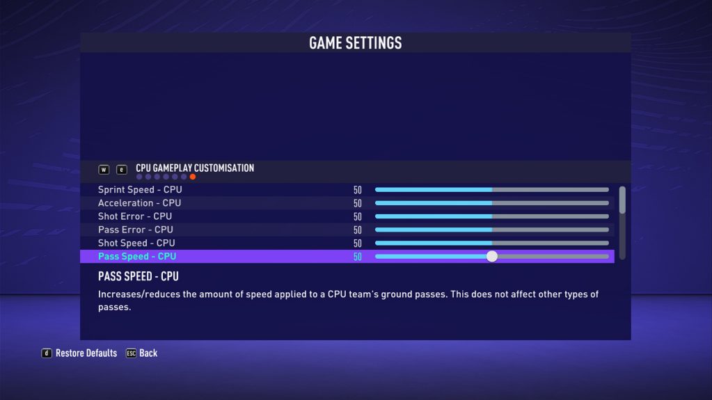 FIFA 21 Game Settings For PC - An Official EA Site
