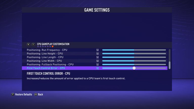 FIFA 21 Game Settings For PC - An Official EA Site