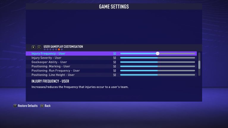 FIFA 21 Game Settings For PC - An Official EA Site
