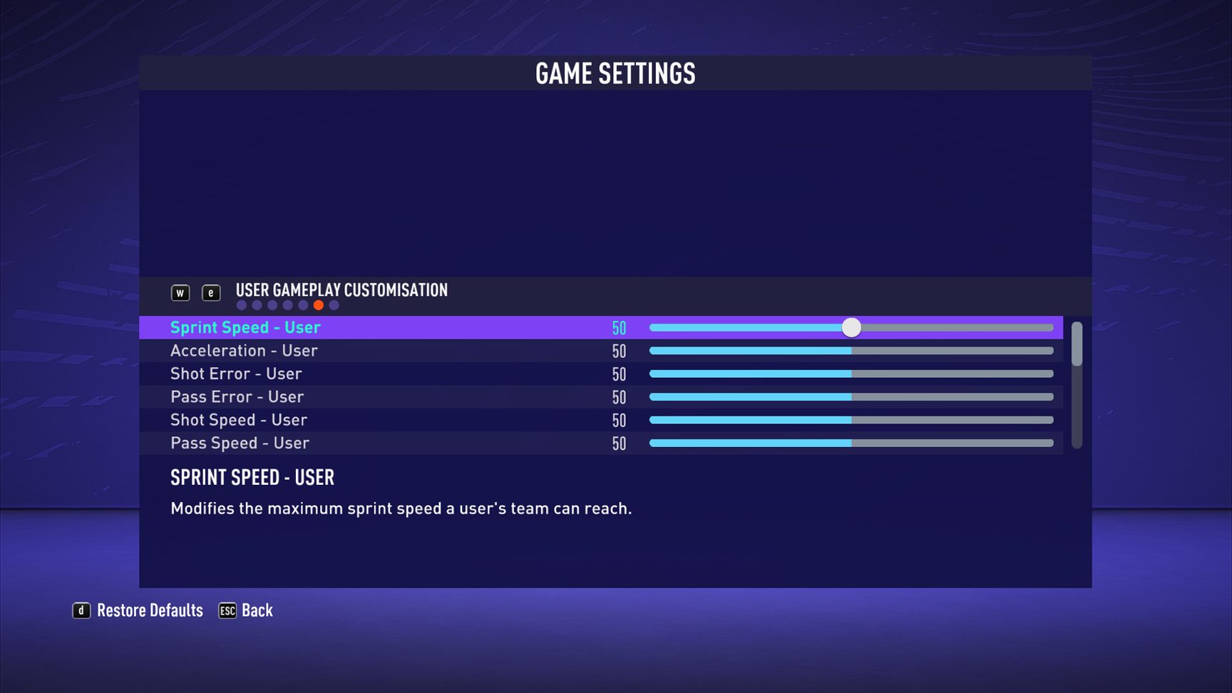 FIFA 21 Game Settings For PC - An Official EA Site