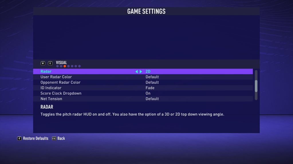 FIFA 21 Game Settings For PC - An Official EA Site