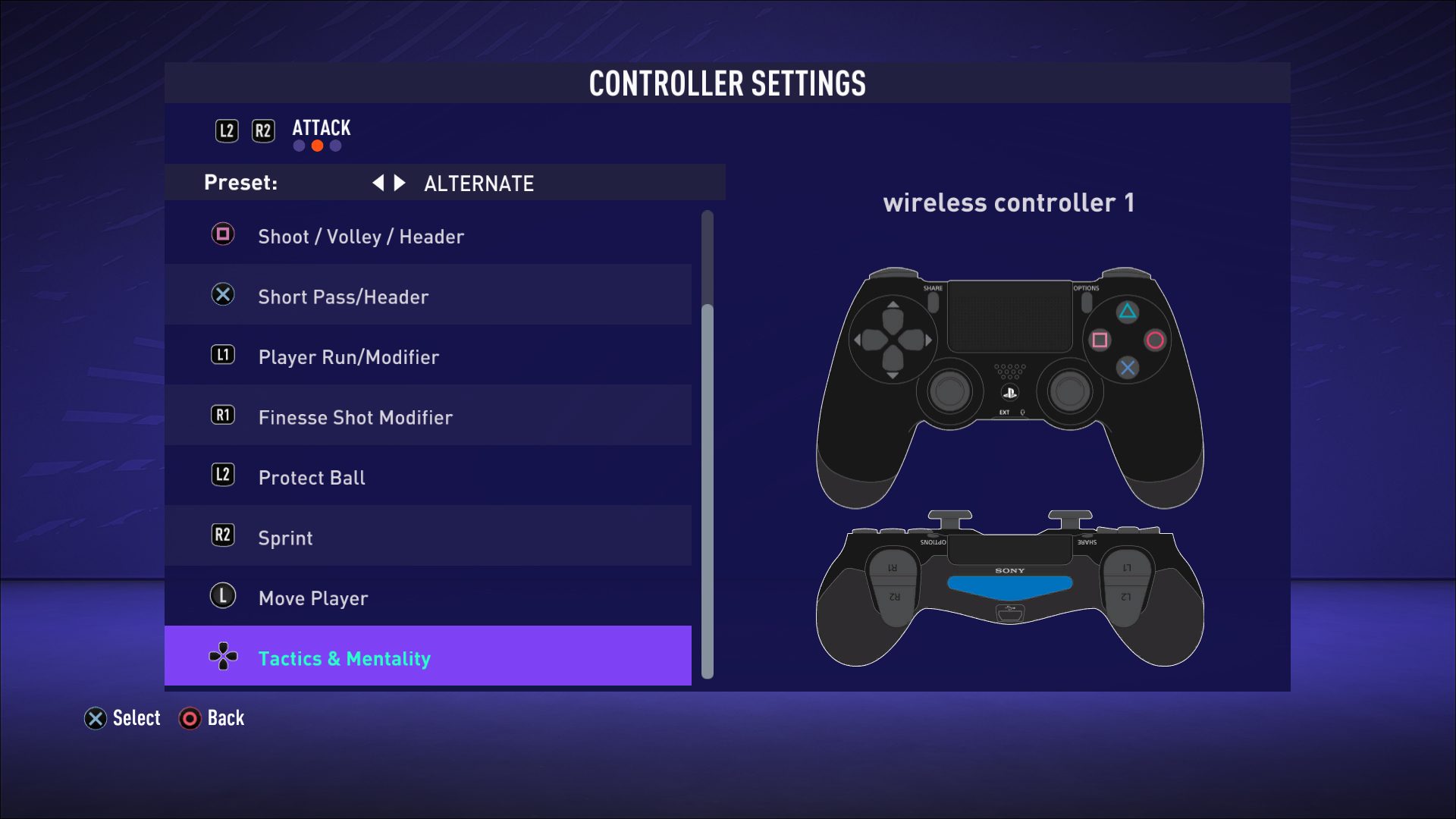 FIFA 21 Controller Settings For PS4 - An Official EA Site