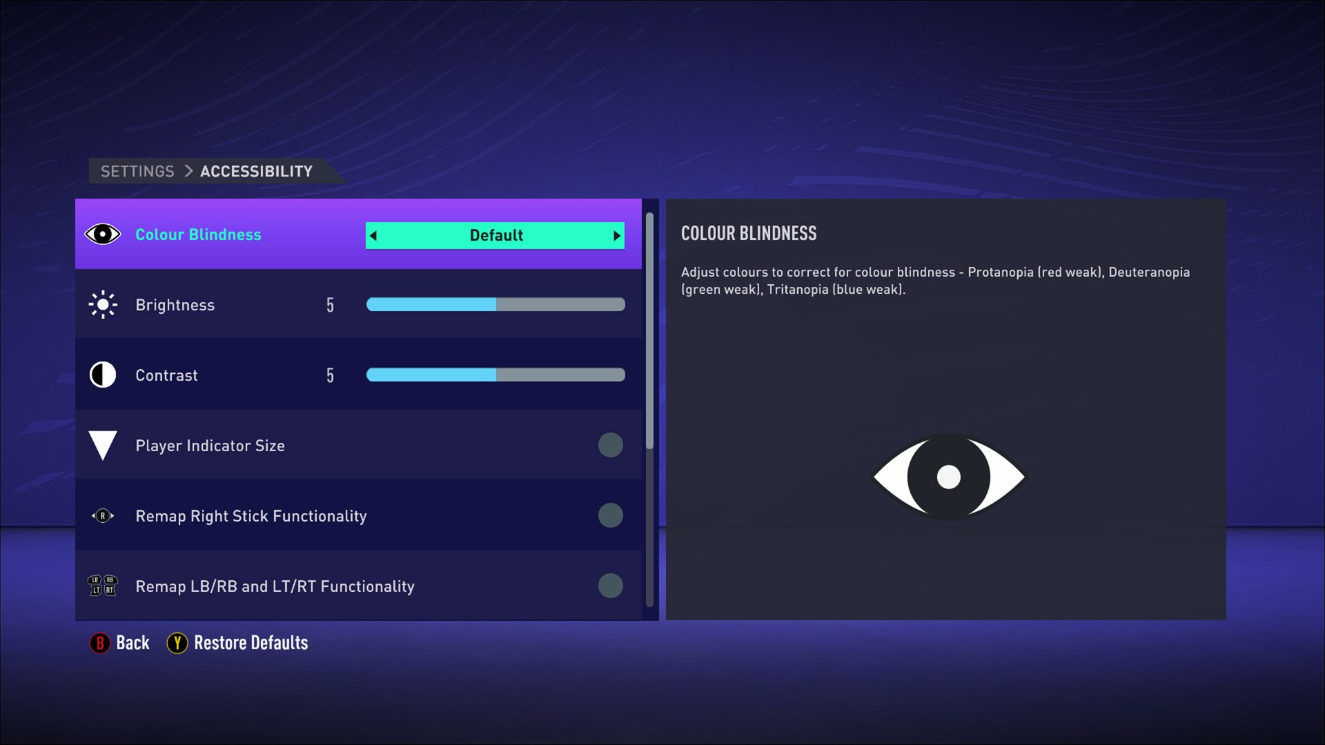 FIFA 21 Accessibility Resources For Xbox One - An Official EA Site