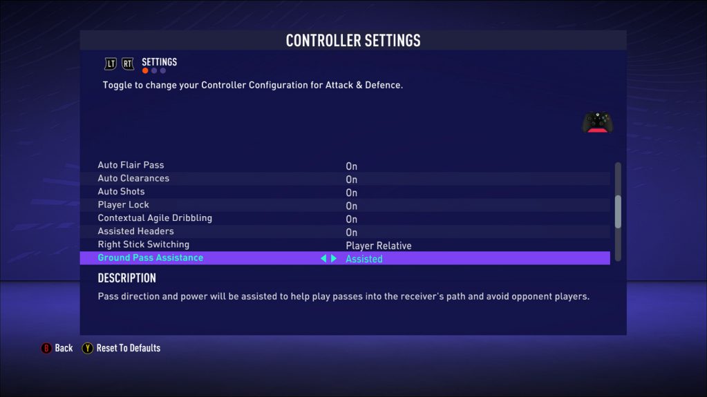 FIFA 21 Controller Settings For Xbox One - An Official EA Site
