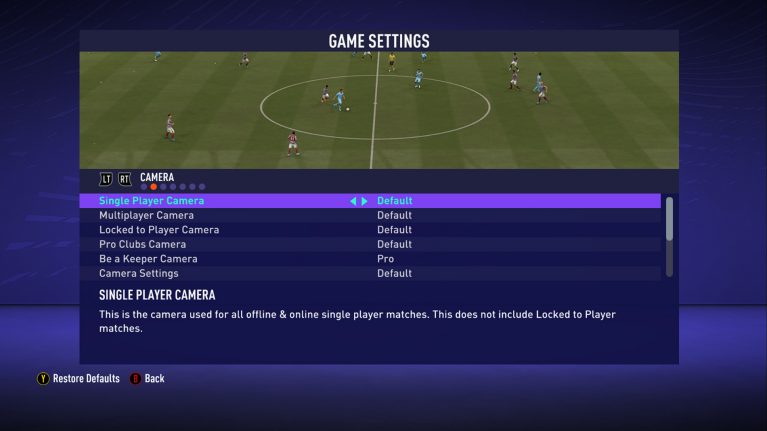 FIFA 21 Game Settings For Xbox One - An Official EA Site
