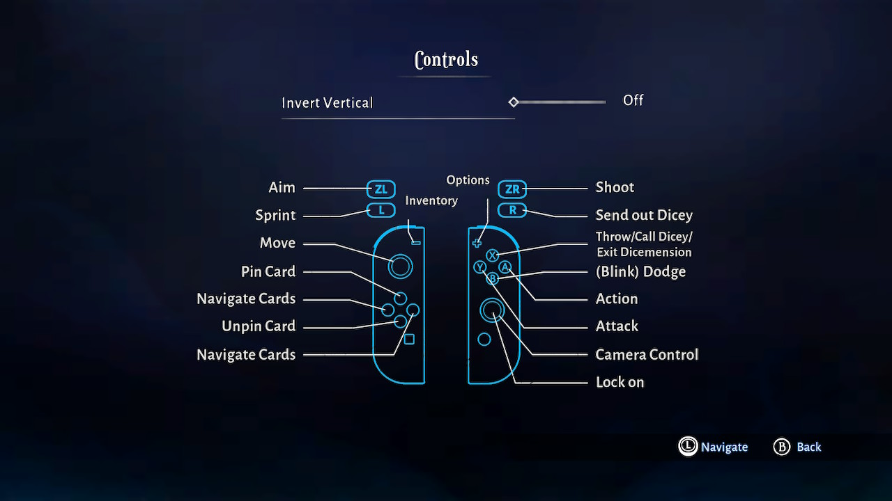 Lost In Random Control Settings for Switch - An Official EA Site