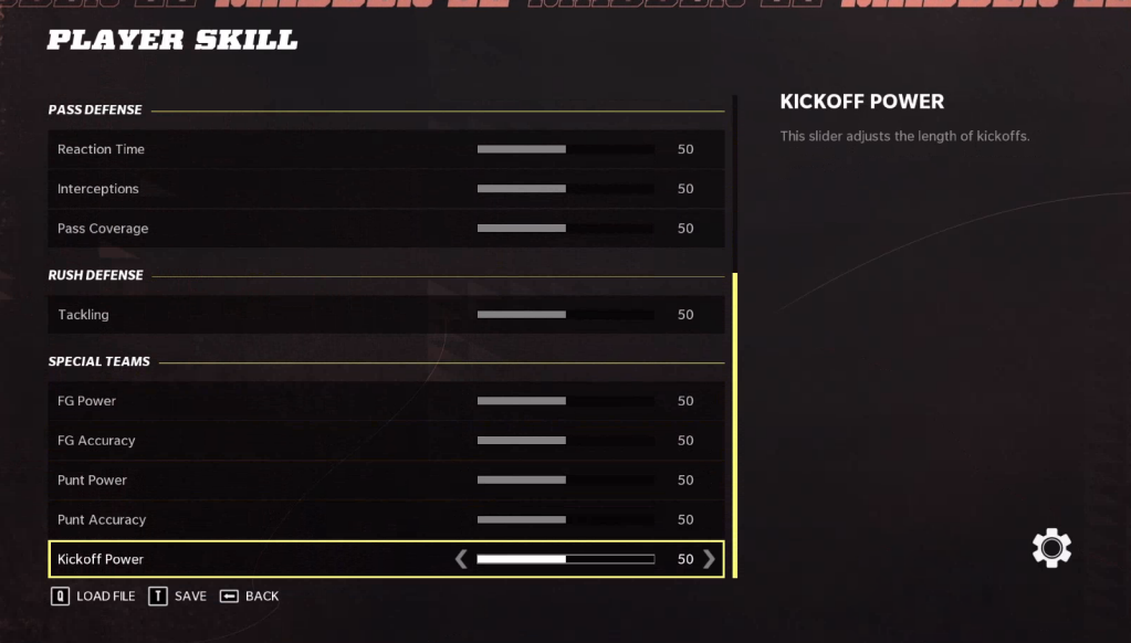 Madden NFL 22 Player Skill Settings For PC - An Official EA Site