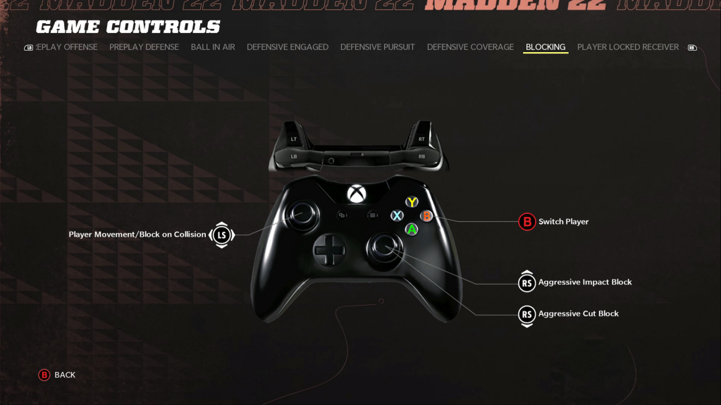 Madden NFL 22 Controls Settings For Xbox One - An Official EA Site