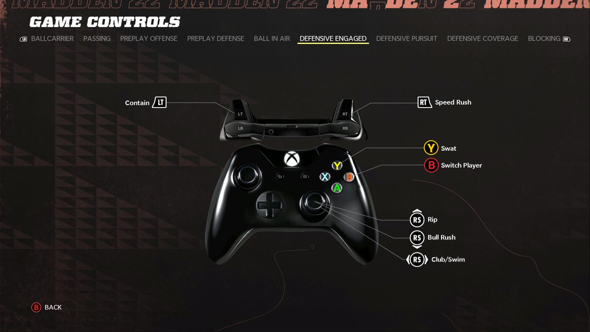 Madden NFL 22 Controls Settings For Xbox One - An Official EA Site