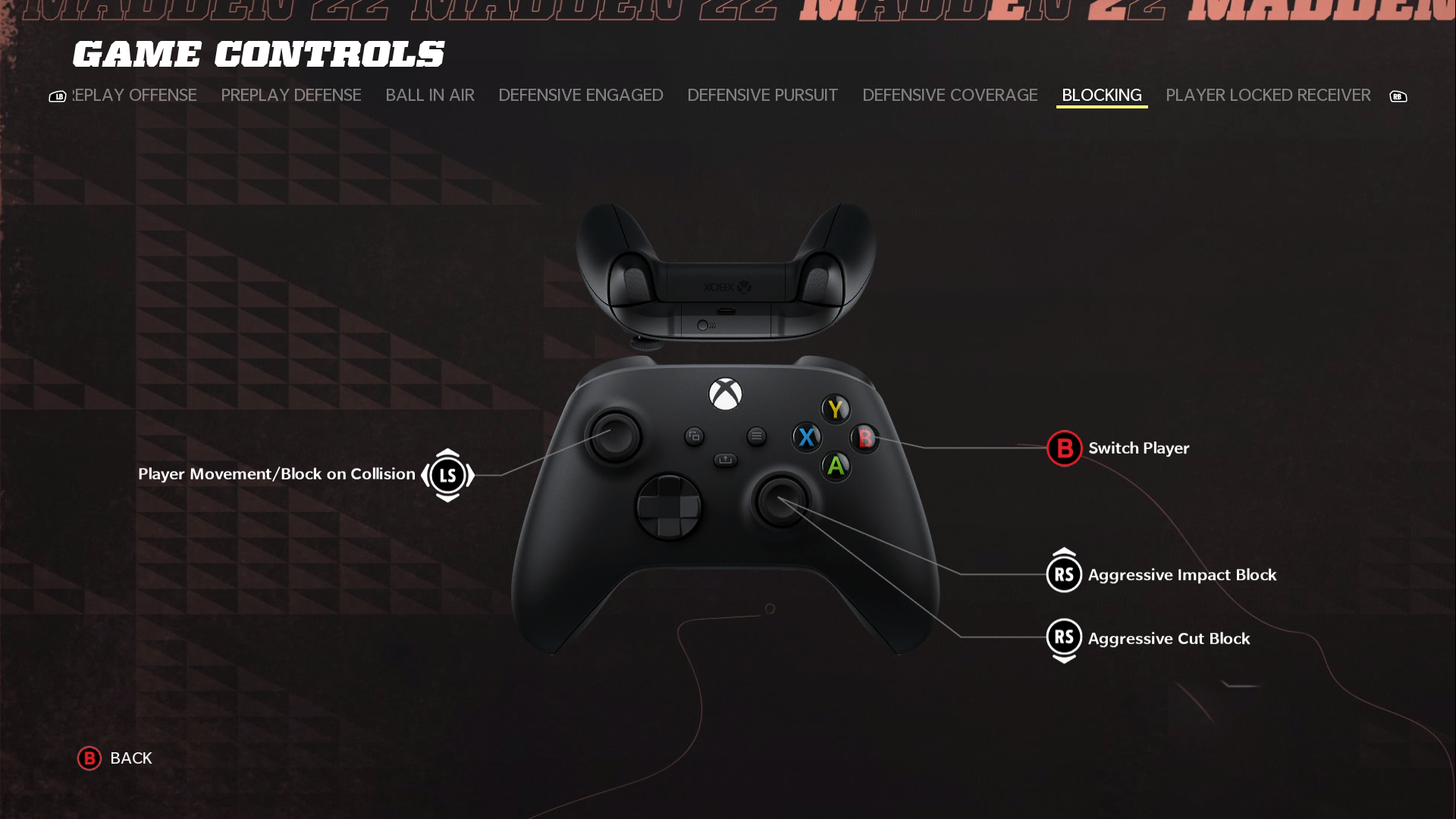 Madden NFL 22 Controls Settings For Xbox Series X - An Official EA Site