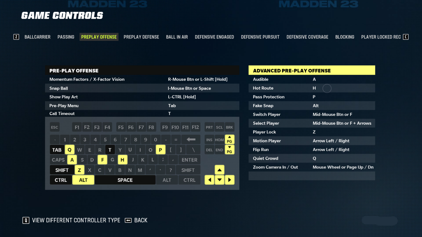 Madden NFL 23 Controls Settings For PC - An Official EA Site