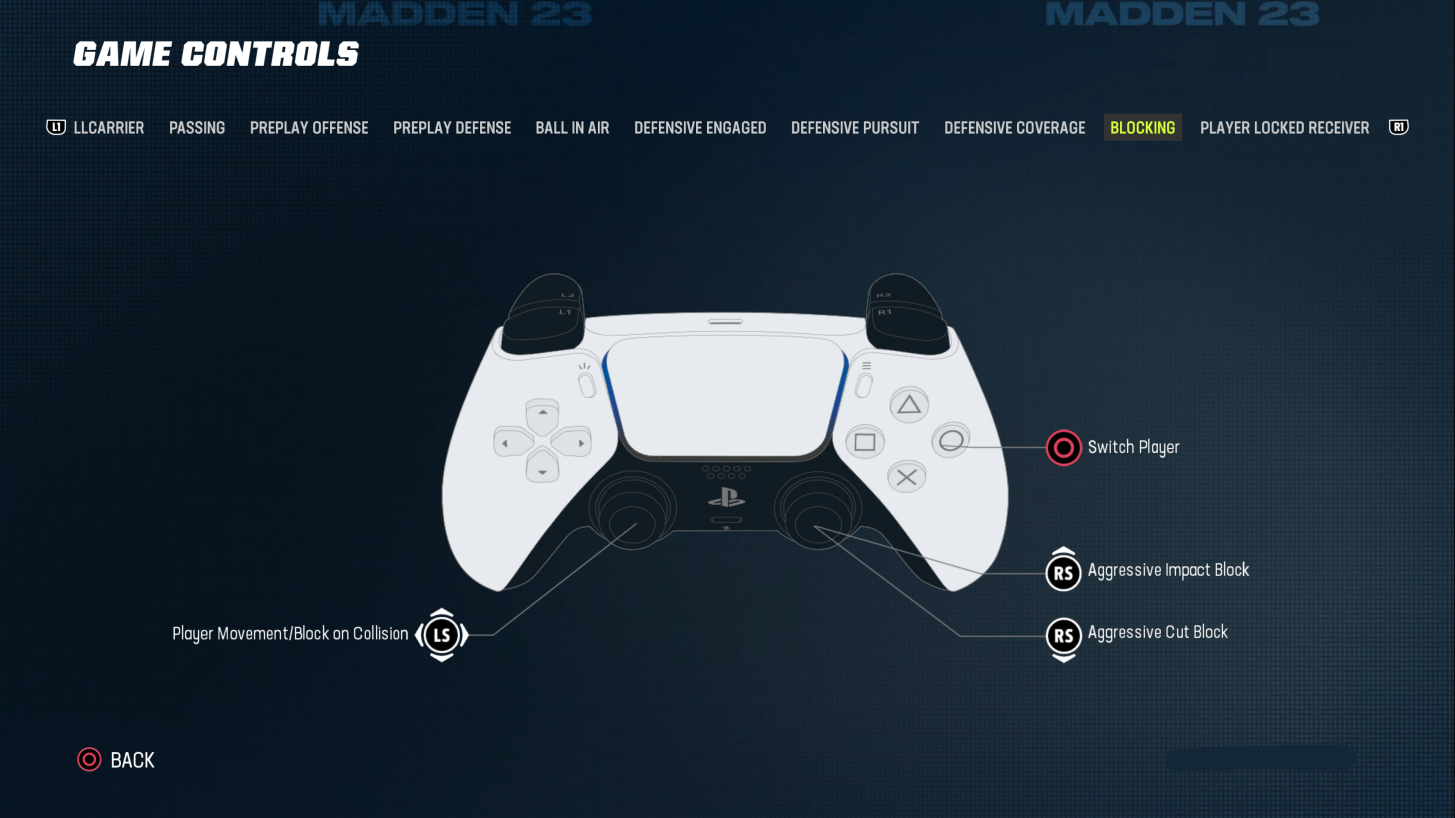 Madden NFL 23 Controls Settings For PS5 - An Official EA Site