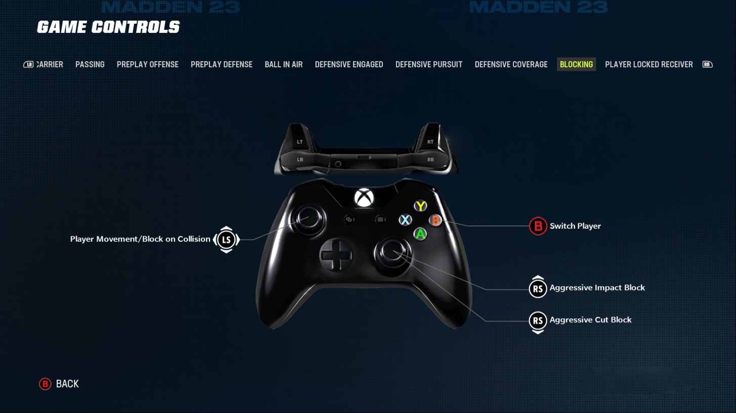 Madden NFL 23 Controls Settings For Xbox One - An Official EA Site