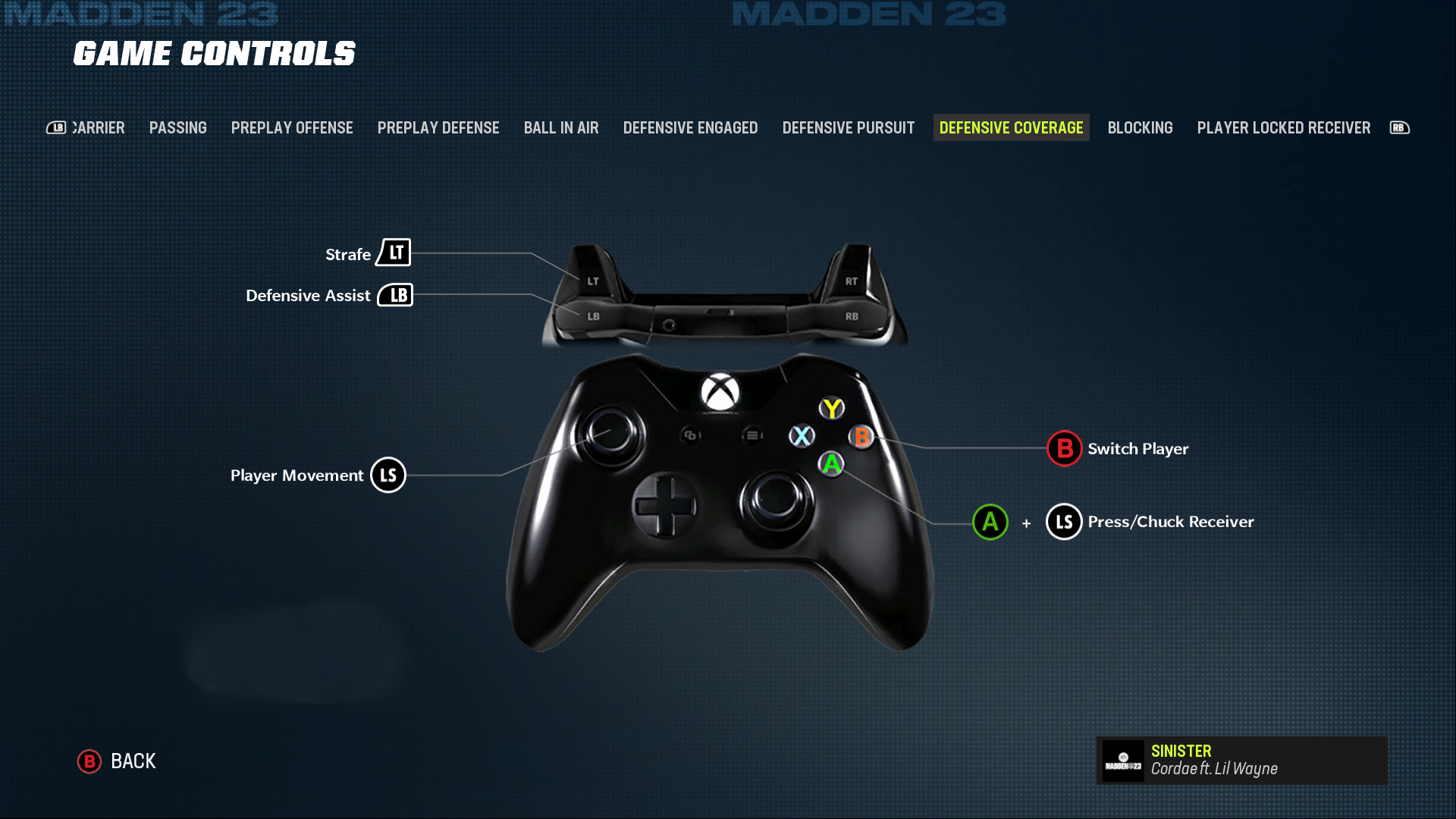 Madden NFL 23 Controls Settings For Xbox One - An Official EA Site