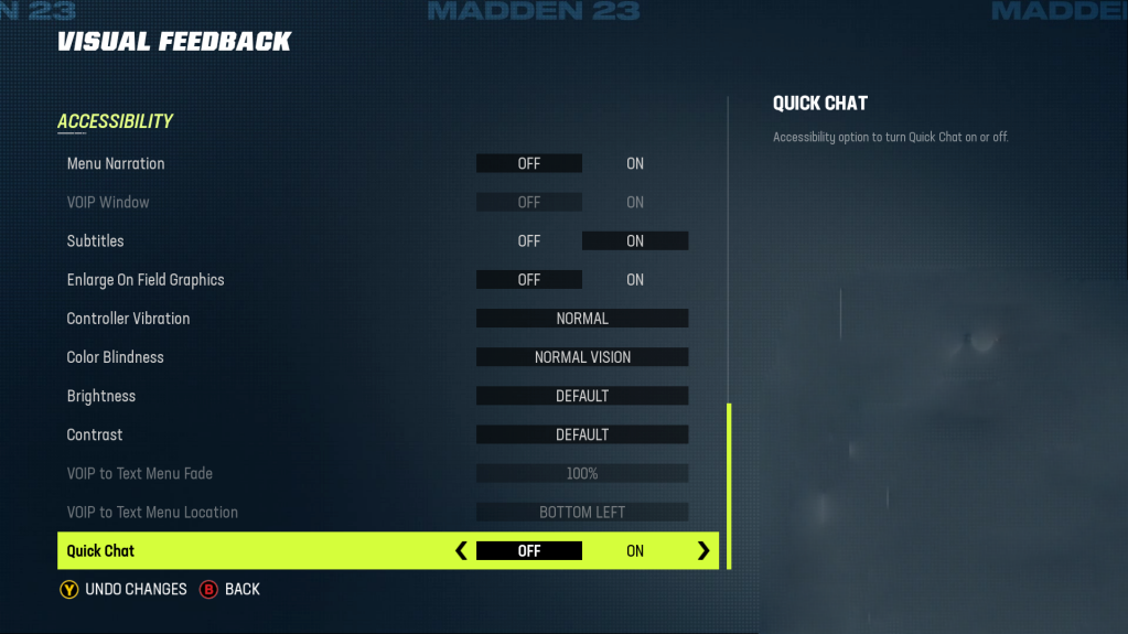 Madden NFL 23 Accessibility Resources For Xbox Series X - An Official ...