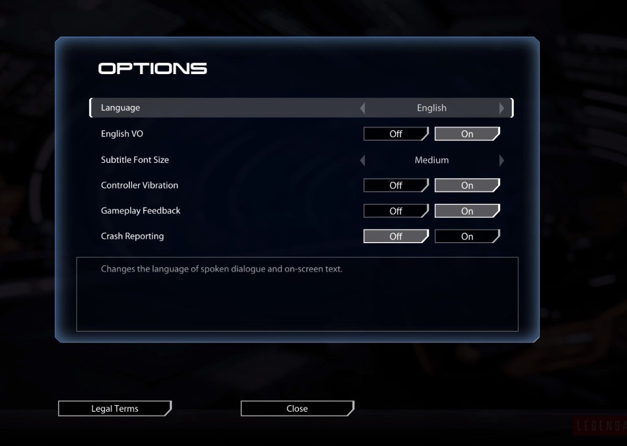 Mass Effect Legendary Edition Accessibility Resources For PC - An ...
