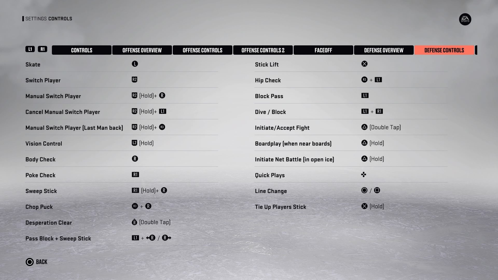 NHL 23 Control Settings for PS5 - An Official EA Site