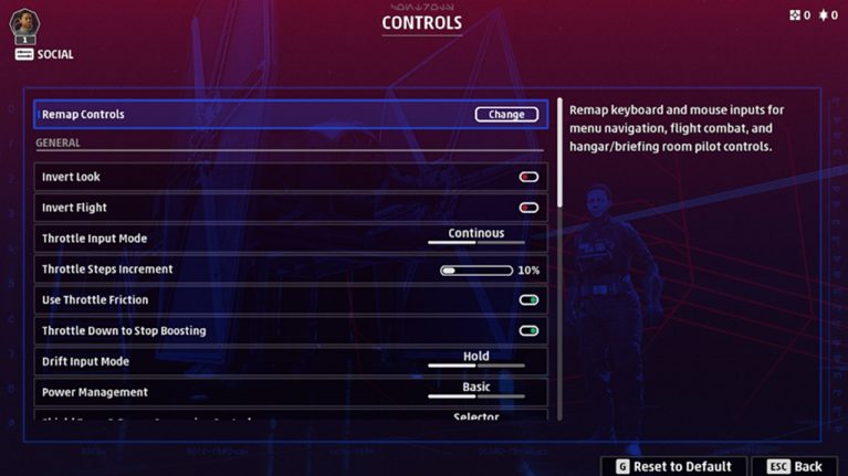 STAR WARS: Squadrons Controller Settings For PC - An Official EA Site