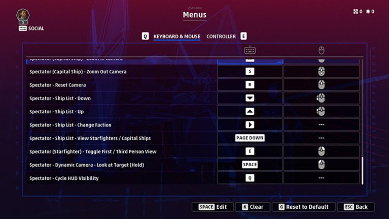 STAR WARS: Squadrons Controller Settings For PC - An Official EA Site