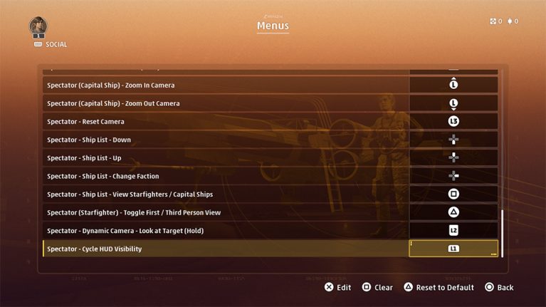 STAR WARS: Squadrons Controller Settings For PS4 - An Official EA Site