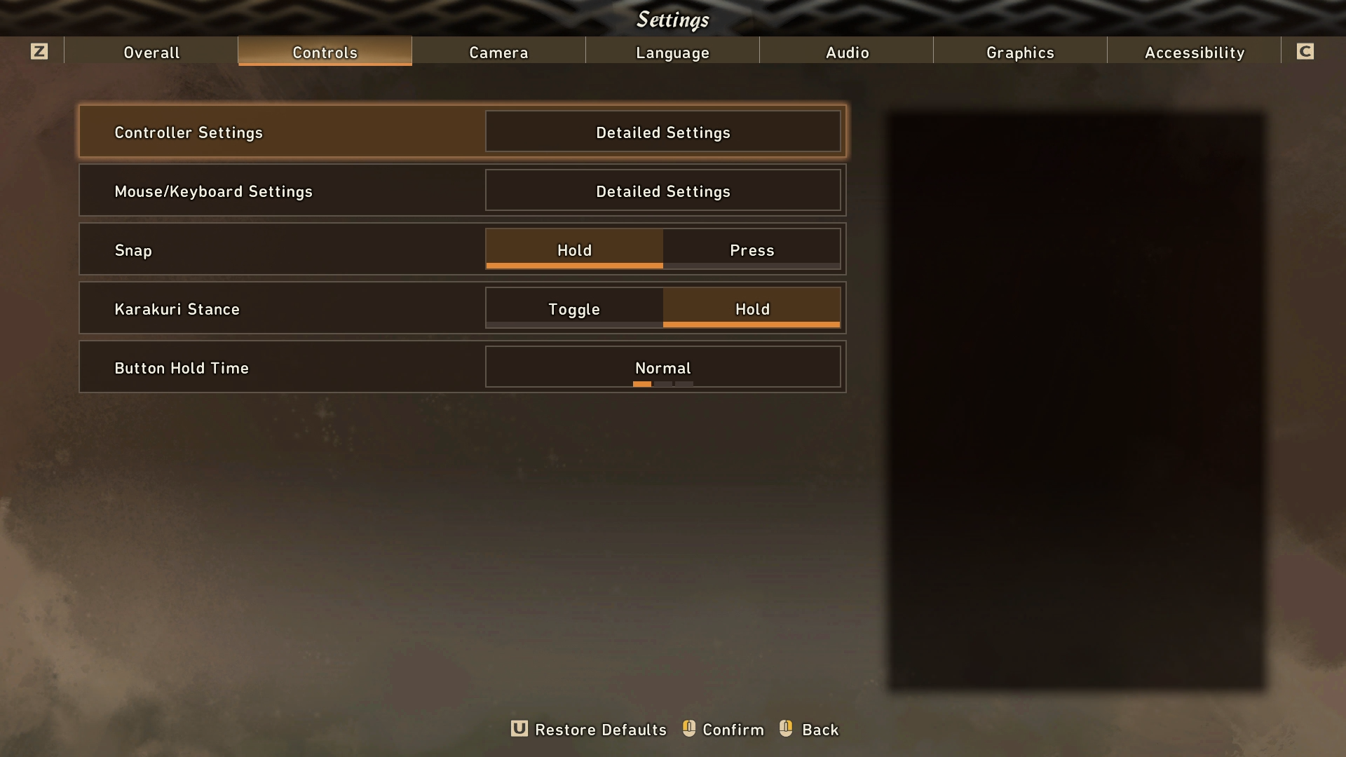 Wild Hearts Control Settings for PC - An Official EA Site