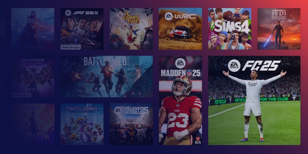 Página inicial da Electronic Arts - Site Oficial da EA